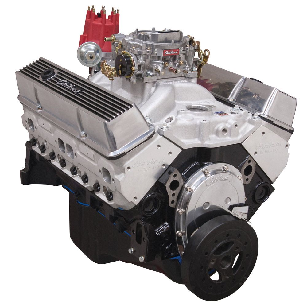 Edelbrock Crate Engine #46400 Small-Block Chevy 350, Carbureted, 379 HP ...
